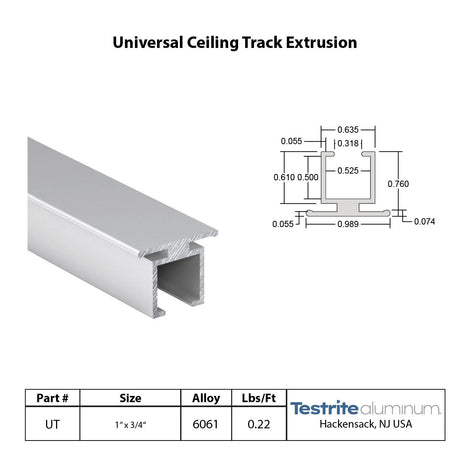 Ceiling Tracks – Testrite Aluminum