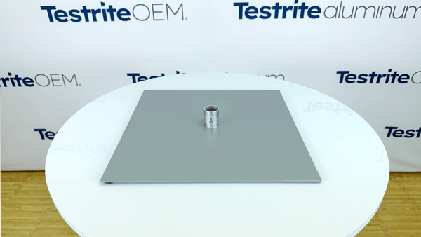 12" Square Steel Base 5 lbs, 1/8" Thick – Testrite Aluminum
