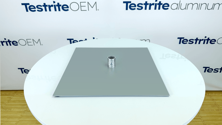 12" Square Steel Base 5 lbs, 1/8" Thick – Testrite Aluminum