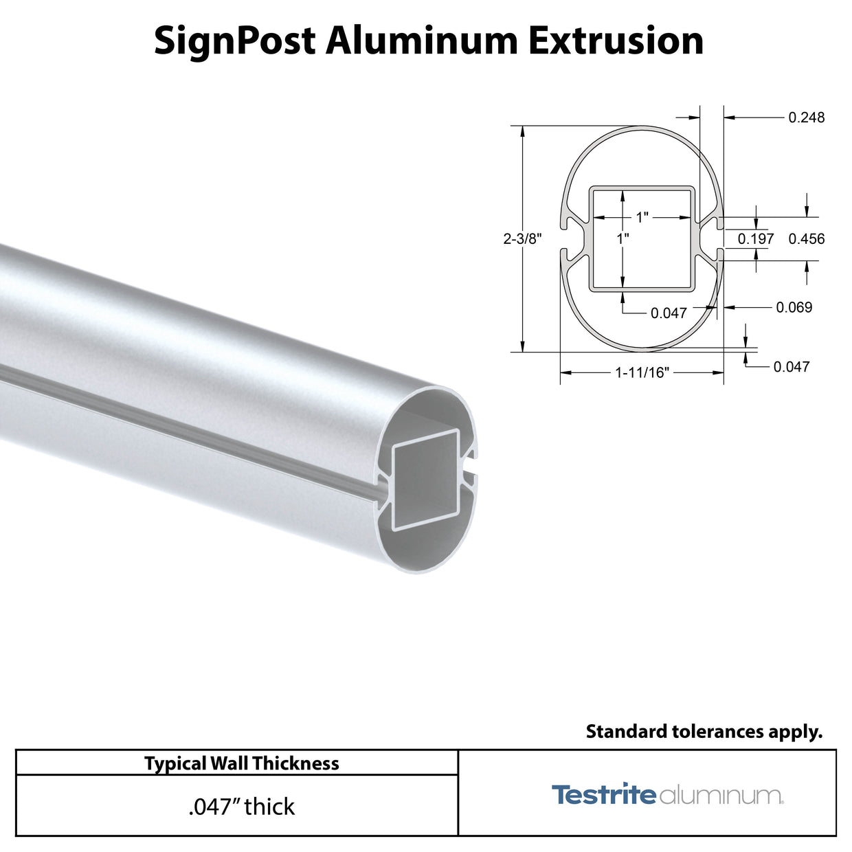 Oval Aluminum Tubing – Testrite Aluminum