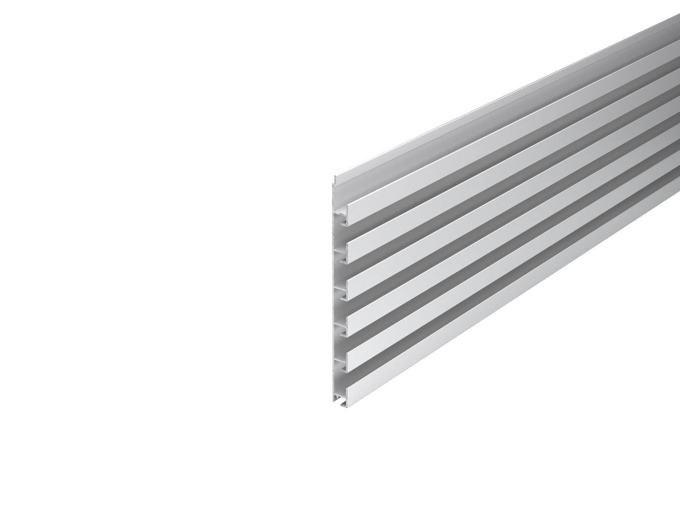 Single Sided Aluminum Slatwall – Testrite Aluminum
